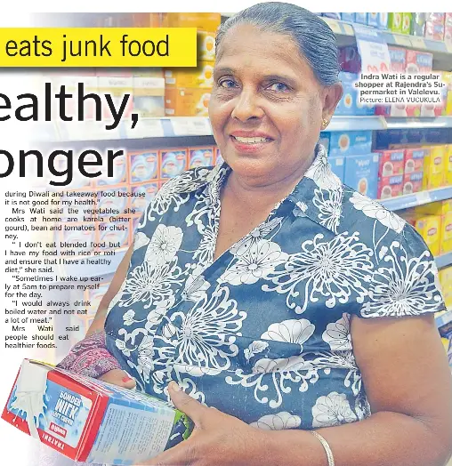 Wati never eats junk food - PressReader
