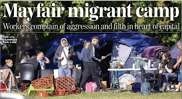 Mayfair migrant camp - PressReader