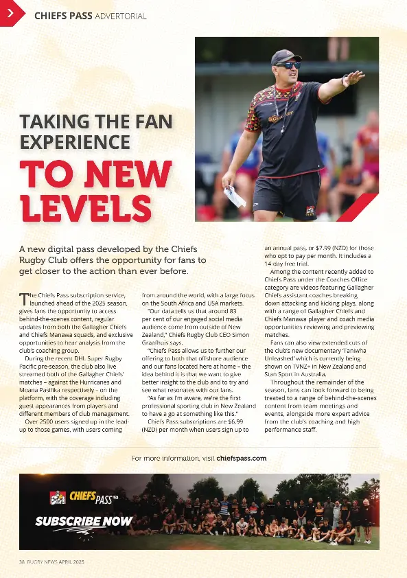 TAKING THE FAN EXPERIENCE TO NEW LEVELS - PressReader