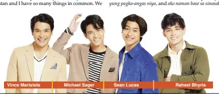 Sparkada’s heartthrob­s talk about their love language - PressReader