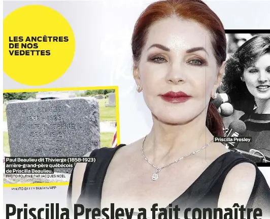 Priscilla Presley a fait connaître son nom de famille québécois dans le ...