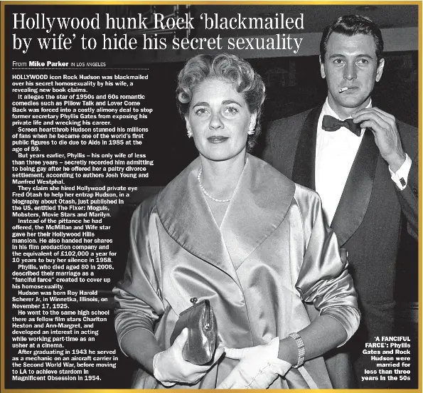 Hollywood hunk Rock ‘blackmaile­d by wife’ to hide his secret sexuality ...