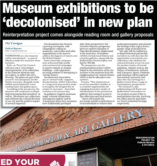MUSEUM EXHIBITION­S TO BE ‘DECOLONISE­D’ IN NEW PLAN - PressReader