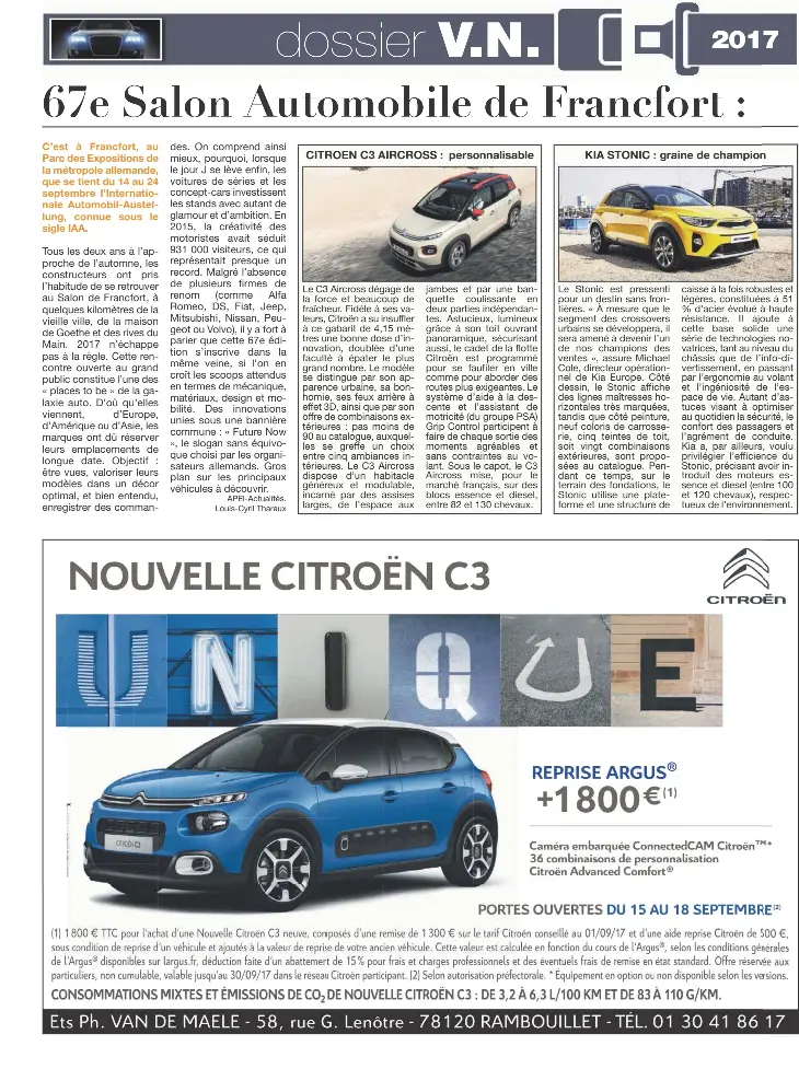 67e Salon Automobile de Francfort : - PressReader