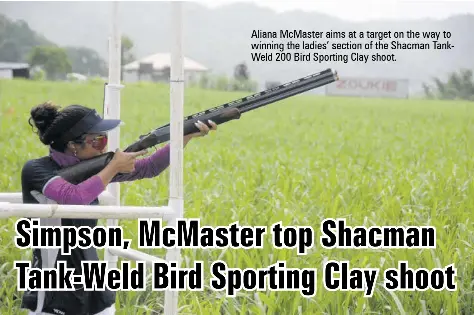 Simpson, Mcmaster top Shacman Tank-weld Bird Sporting Clay shoot ...