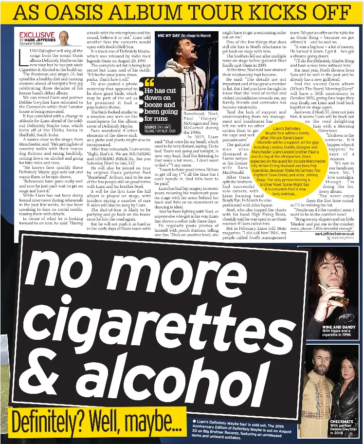 No more cigarettes & alcohol Definitely? Well, maybe... - PressReader