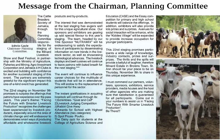 Message from the Chairman, Planning Committee - PressReader