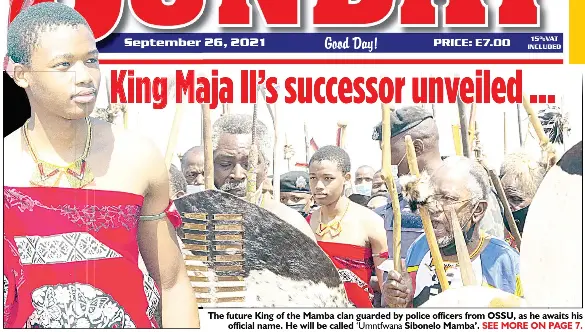 King Maja II’s successor unveiled ... - PressReader