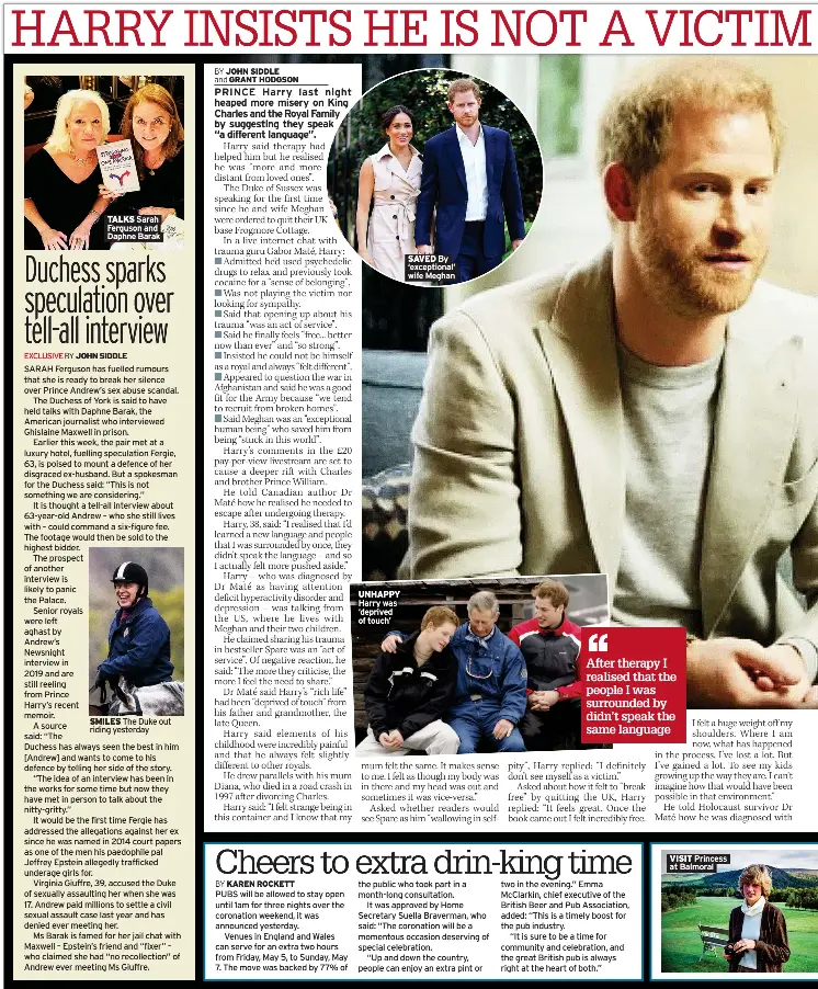 HARRY INSISTS HE IS NOT A VICTIM - PressReader