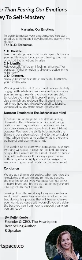 Embracing Rather Than Fearing Our Emotions - PressReader