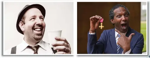 Scenes we like to see... Mock the Week star, poet and a former ...