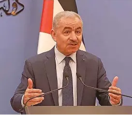 Palestine PM calls for deal to implement 2-state solution - PressReader