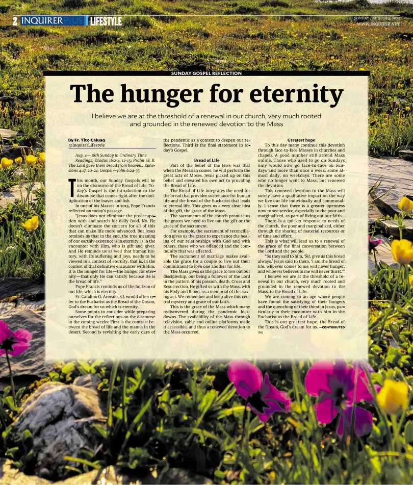 The hunger for eternity - PressReader