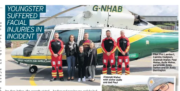 Girl thanks crew that flew to her side after accident - PressReader