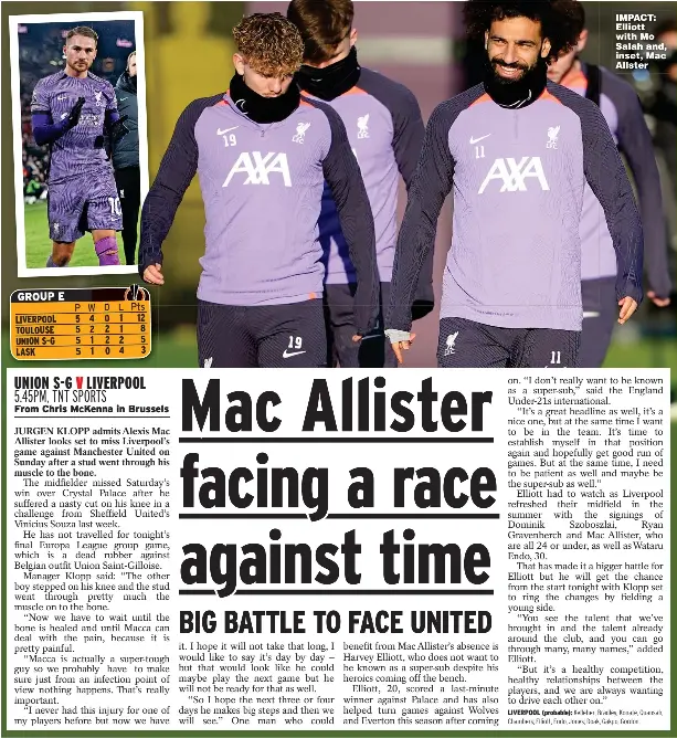 Mac Allister facing a race against time - PressReader