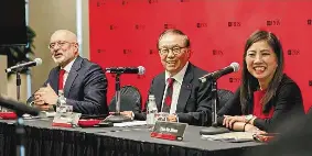 In comfortabl­e shoes, she runs DBS by day and the Bay by night ...