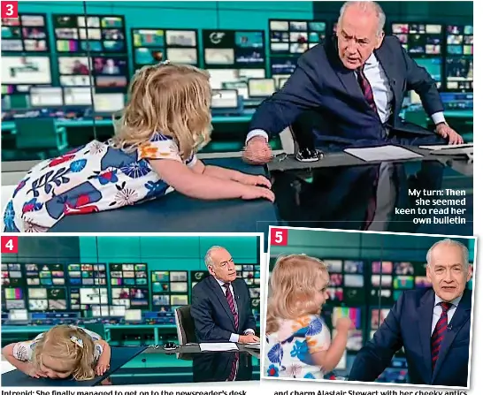 Moment Iris, 2, gatecrashe­d the TV news - PressReader