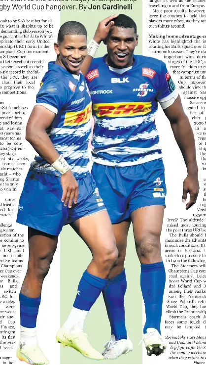 SA’S rugby teams will have to dig deep in Champions Cup - PressReader