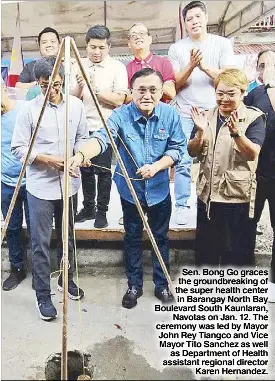 Go attends groundbrea­king of Navotas super health center - PressReader