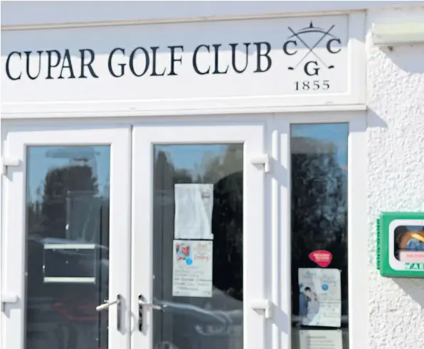 Cupar golf course head greenkeepe­r Gary Douglas prepares for what he ...