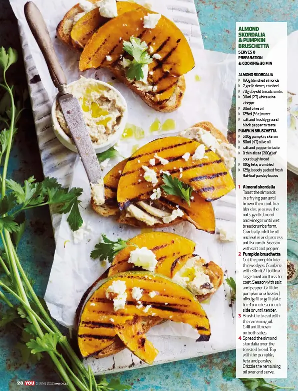 ALMOND SKORDALIA & PUMPKIN BRUSCHETTA - PressReader