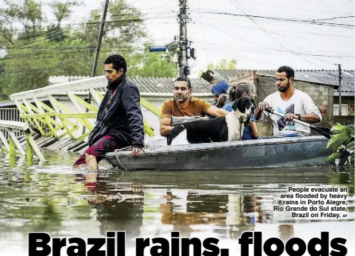 Brazil rains, floods kill 39; 68 missing - PressReader