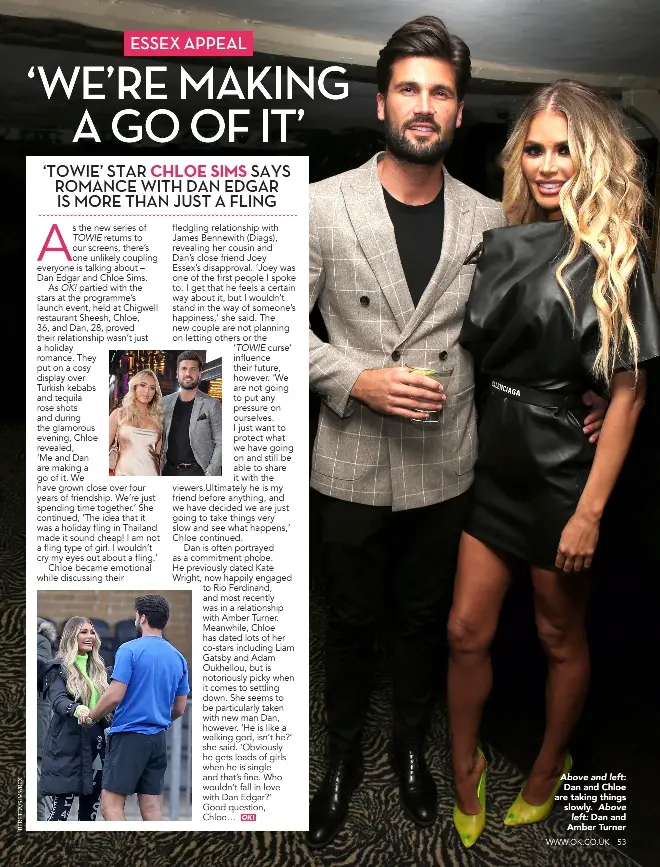 CHLOE SIMS CONFIRMS HER ROMANCE WITH TOWIE CO-STAR DAN EDGAR - PressReader