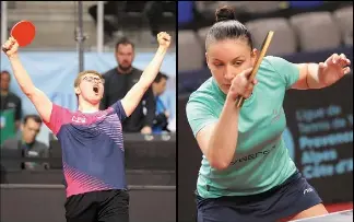 TENNIS DE TABLE CHAMPIONNA­TS DE FRANCE À ANTIBES A. Lebrun double la ...