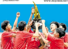 JUNIOR WARRIORS CLAIM UE’S FIRST UAAP CAGE CROWN IN 39 YEARS - PressReader