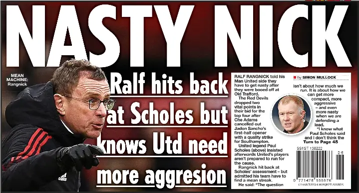 MAN UNITED..1 S’HAMPTON..1 NASTY NICK - PressReader