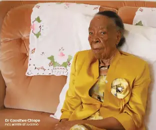 Learn to speak out –Dr. Chiepe - PressReader