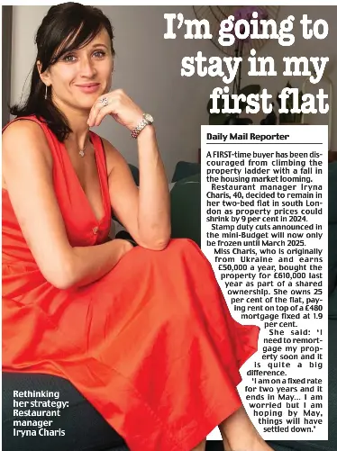 I’m going to stay in my first flat - PressReader