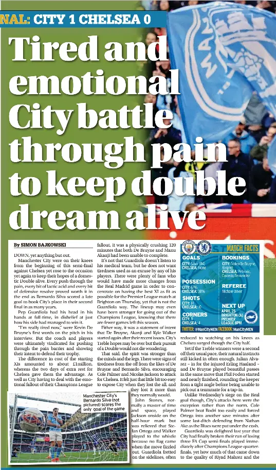 Tired and emotional City battle through pain to keep double dream alive - PressReader