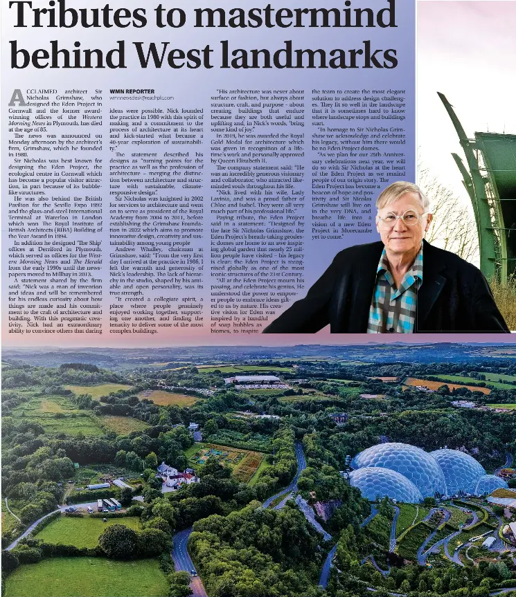 Tributes to mastermind behind West landmarks - PressReader