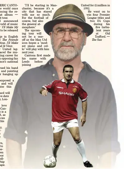 Man Utd Legend Eric Cantona Announces Debut Album Ahead Of Sell Out