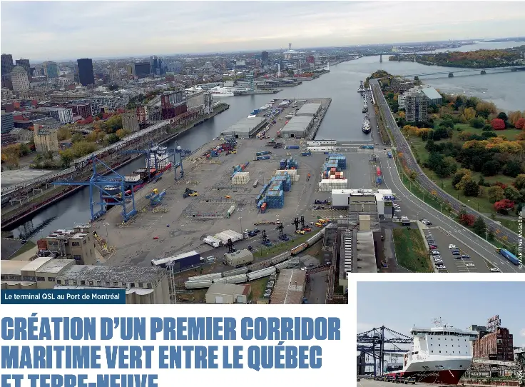 CRÉATION D’UN PREMIER CORRIDOR MARITIME VERT ENTRE LE QUÉBEC ET TERRE ...