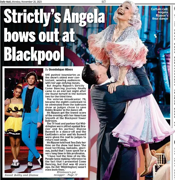 Strictly’s Angela bows out at Blackpool - PressReader