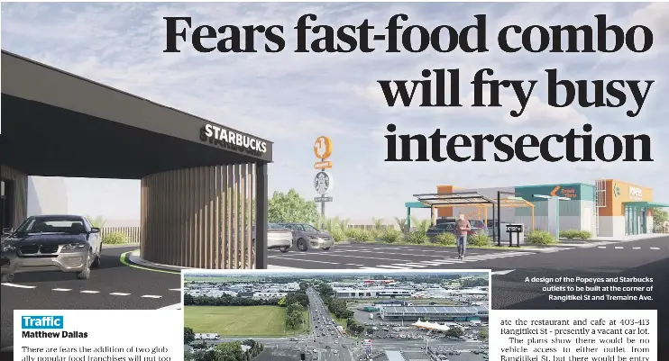 Fears fast-food combo will fry busy intersecti­on - PressReader