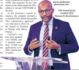 Carilend ownership shifts from VMIL to VM Financial - PressReader