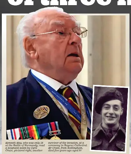 When my life is over, I’ll meet my friends from Normandy... and shake ...