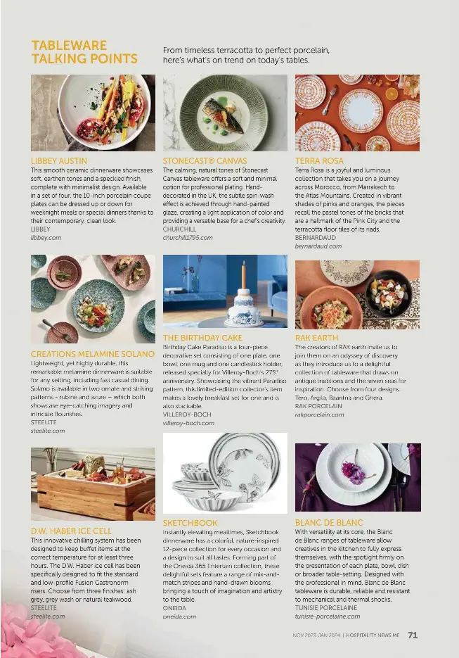 TABLEWARE TALKING POINTS - PressReader