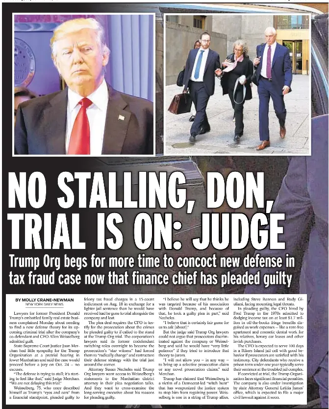 NO STALLING, DON, TRIAL IS ON: JUDGE - PressReader
