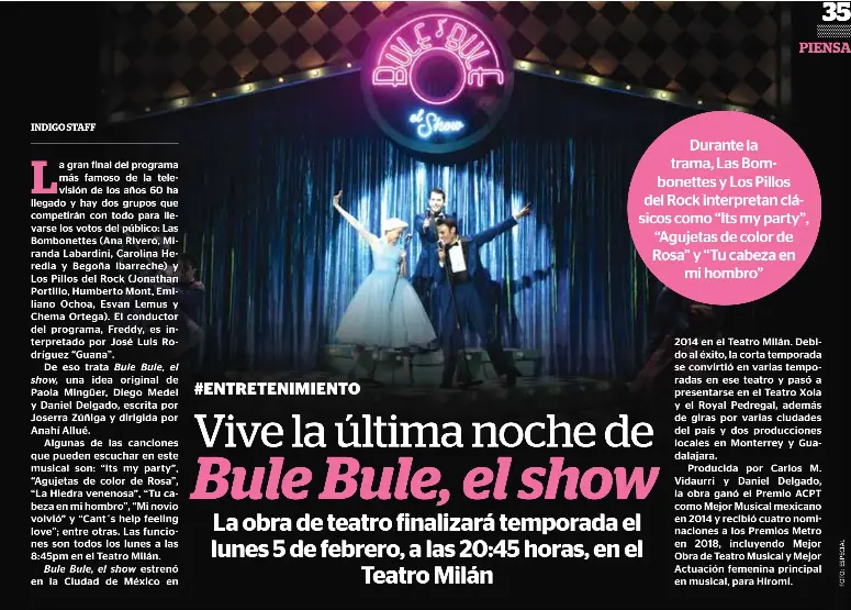 Vive la última noche de Bule Bule, el show - PressReader