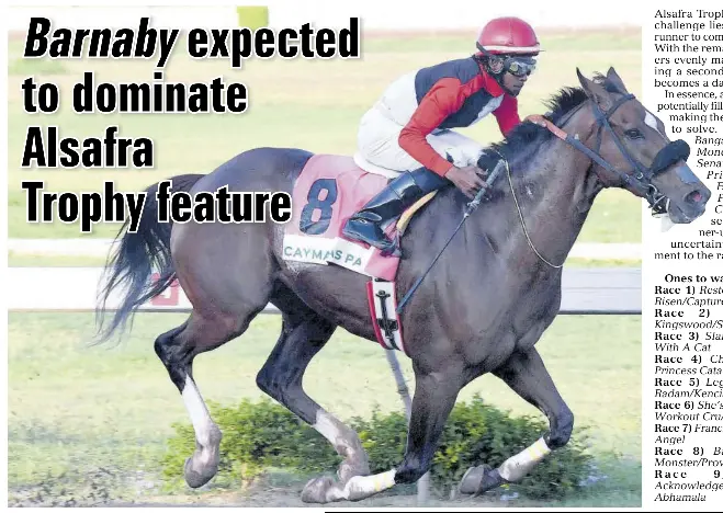 Barnaby expected to dominate Alsafra Trophy feature - PressReader