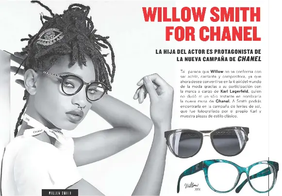 FAVORITE PICKS WILLOW SMITH FOR CHANEL W ITH . . . - PressReader