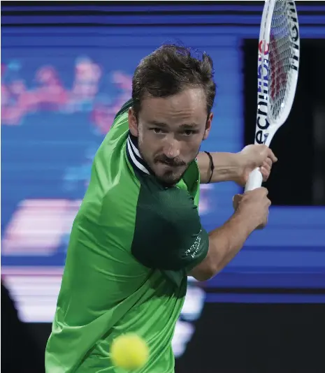 MEDVEDEV BOUNCES BACK WITH BATTLING DUBAI WIN - PressReader