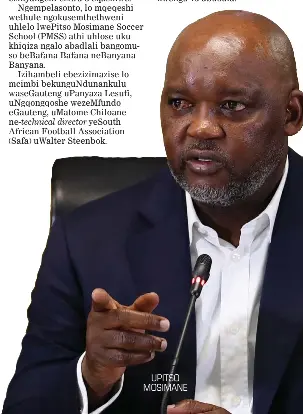 UMosimane wenqabe ukuyovala isikhala sokhonjwa kwiChiefs - PressReader