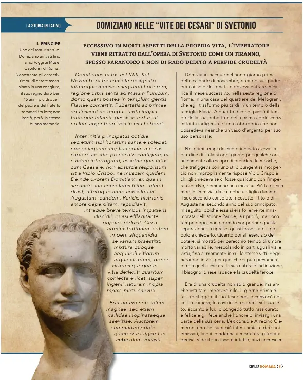 Domiziano nelle “vite dei cesari” di svetonio - PressReader
