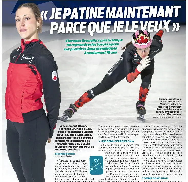 « JE PATINE MAINTENANT PARCE QUE JE LE VEUX » - PressReader