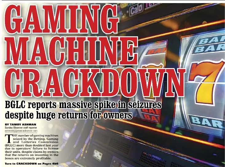 GAMING MACHINE CRACKDOWN - PressReader